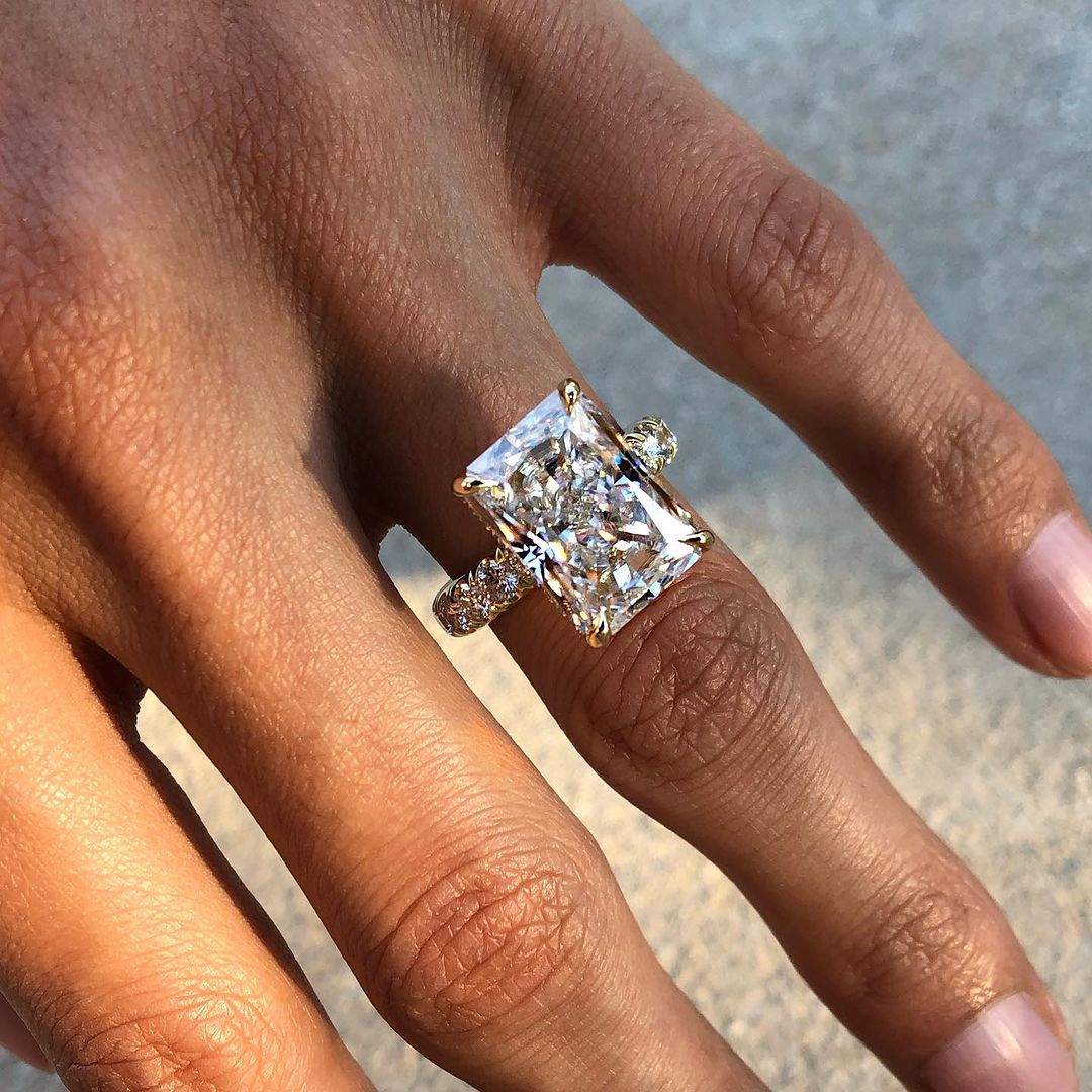 Radiant cut white sapphire store